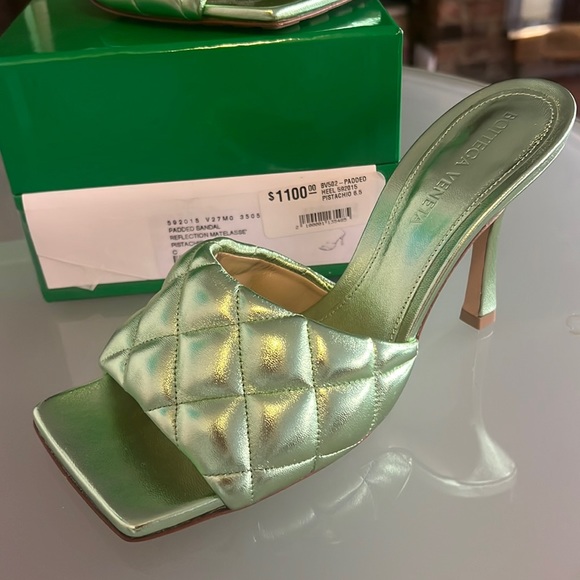 Bottega Veneta | Shoes | Bottega Veneta Padded Heel Pistachio 65 | Poshmark